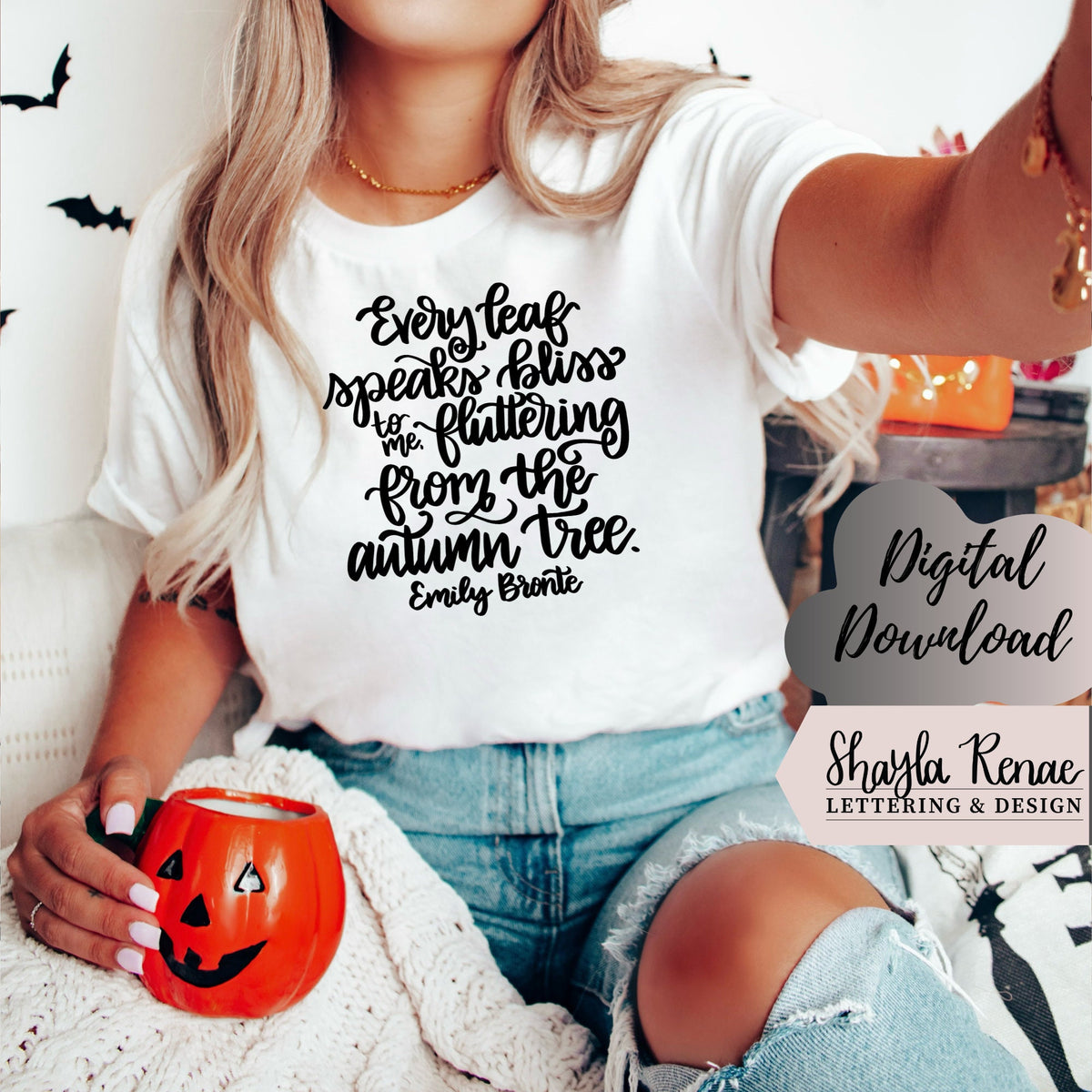 Autumn Svg | Autumn leaves SVG | Emily Bronte Digital Download | Home ...